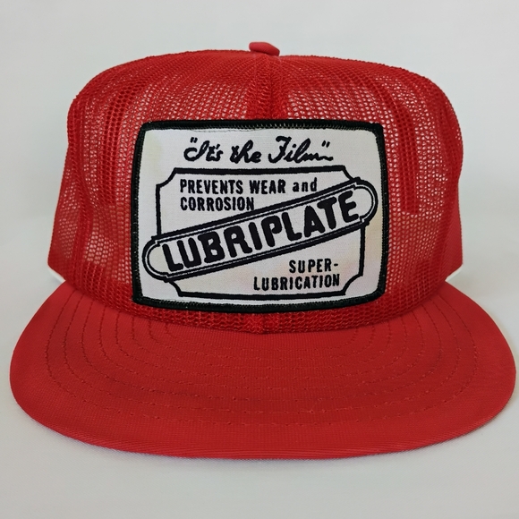 Lubriplate | Accessories | Mens Vintage Red Lubriplate Perforated Full ...